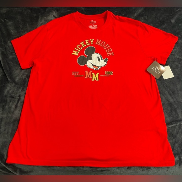 Disney | Shirts | Disney Mickey Mouse Red Unisex Tshirt Size 3x | Poshmark